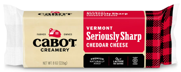 CABOT SERIOUSLY SHARP CHEDDAR CHEESE BLOCK - NY State Prison Packages